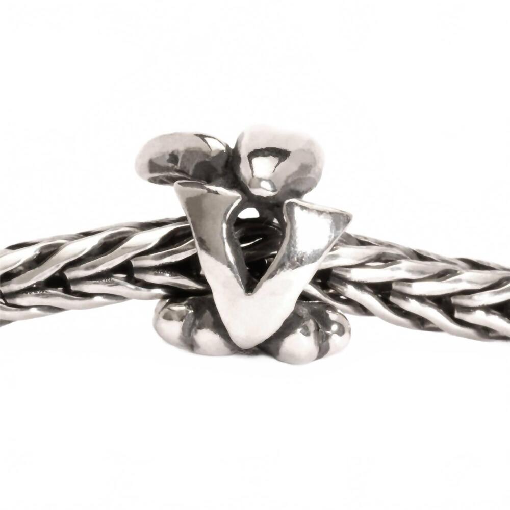Trollbeads | Jewelry | New Trollbeads Letter V Sterling Bead In Silver ...
